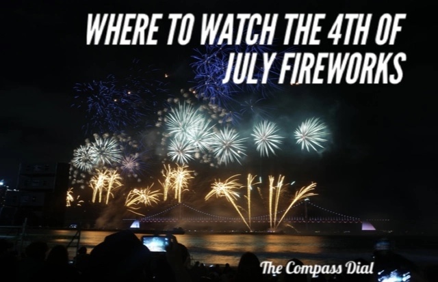July 4th fireworks map | The Compass Dial
