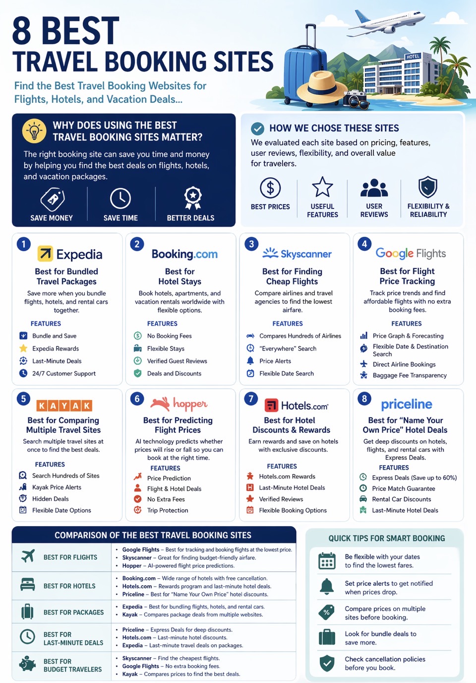 8 Best Travel Booking Sites 2026 | The Compass Dial